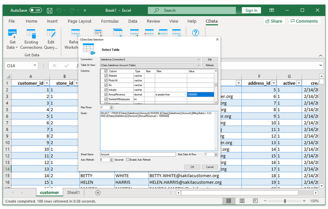 Excel Add-Ins | 270種類以上のSaaS / DB のデータをExcel で読み込み・一括編集 | CData ...