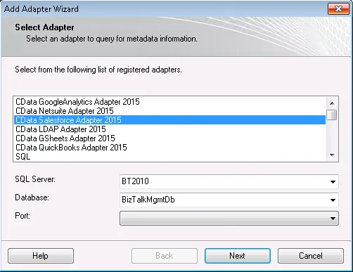 How to Generate SQL Command Schemas for the CData BizTalk Adapter for ...