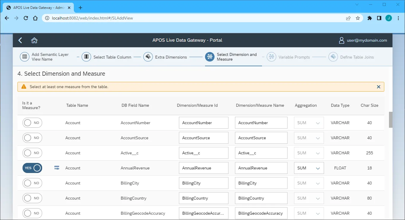 Build Semantic Layer Views for Veeva データ in APOS Live Data Gateway | ナレッジベース | CData Software Japan