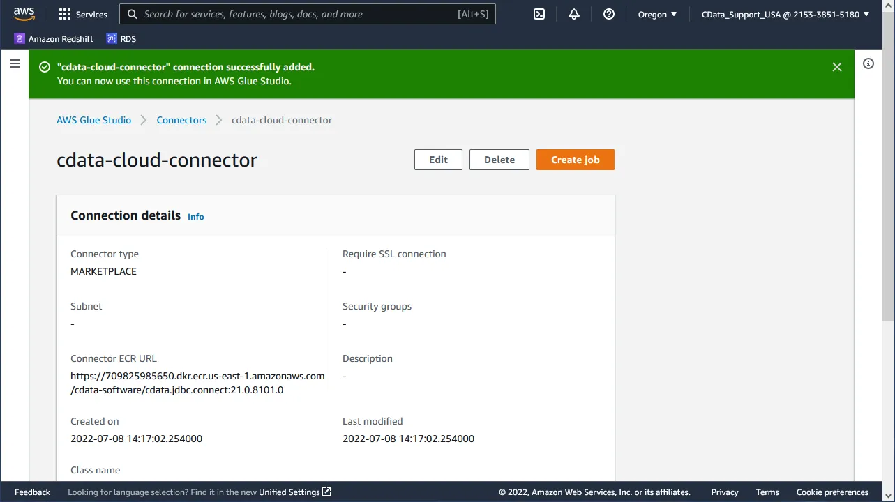 Connect to ADP データ from AWS Glue | ナレッジベース | CData Software Japan