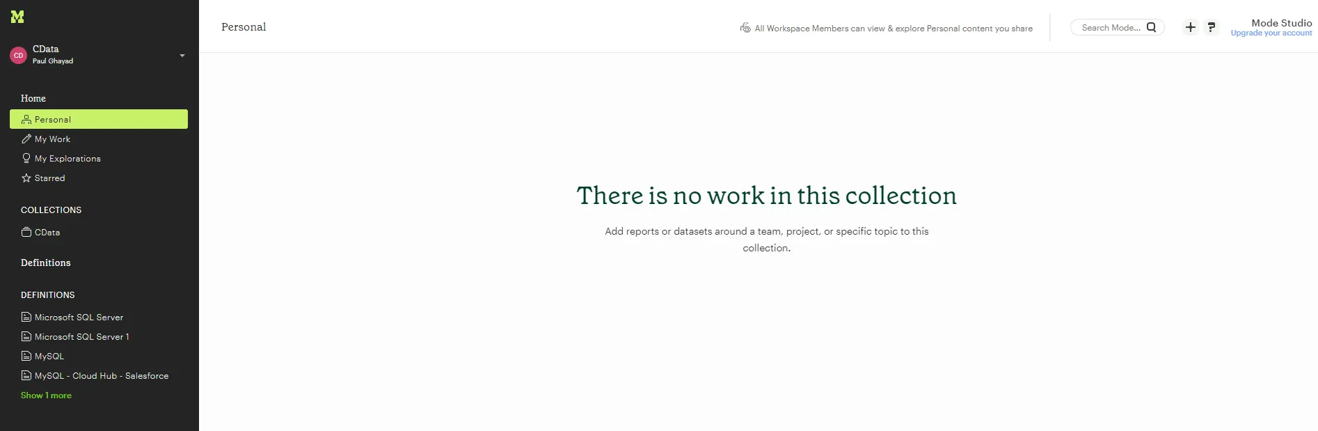 Create Data Visualizations Based On Trello データ in Mode | ナレッジベース | CData Software Japan