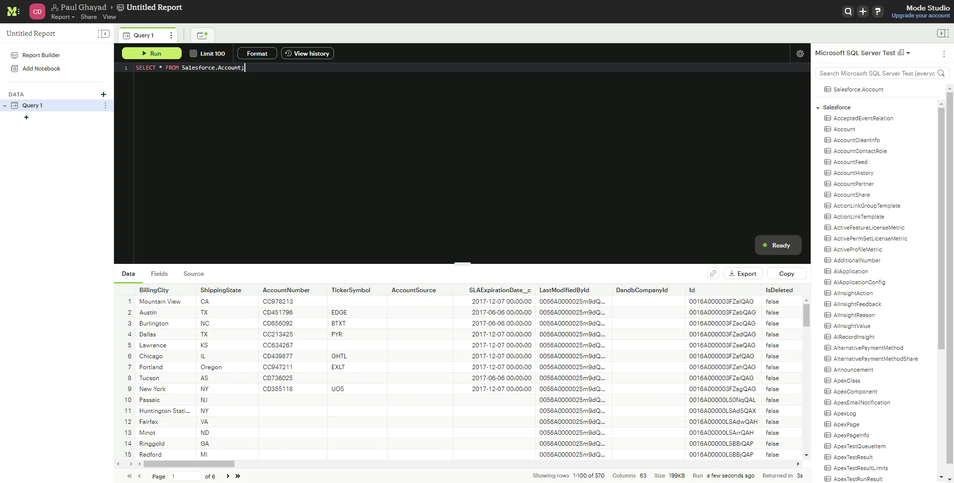 Create Data Visualizations Based On Microsoft Teams データ in Mode | ナレッジベース | CData Software Japan