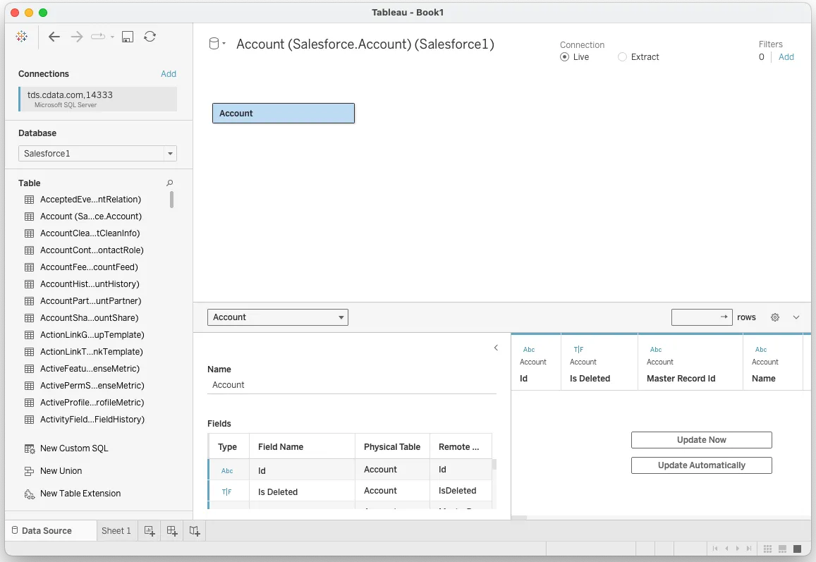 Build BigQuery Visualizations in Tableau Desktop | ナレッジベース | CData Software Japan