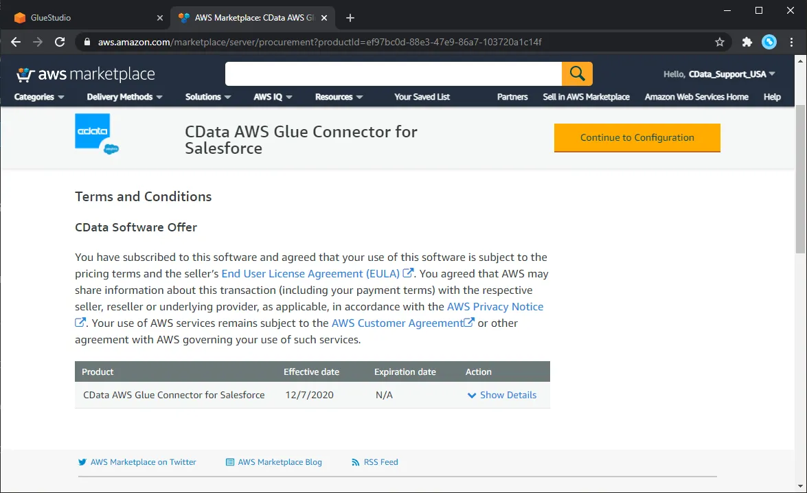 AWS Glue Studio でSnowflake のデータ連携のETL 処理を作成 | ナレッジベース | CData Software Japan