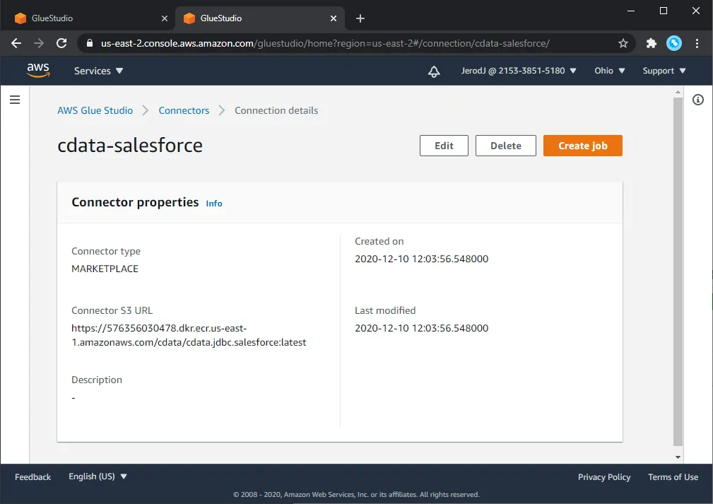 AWS Glue Studio でSnowflake のデータ連携のETL 処理を作成 | ナレッジベース | CData Software Japan