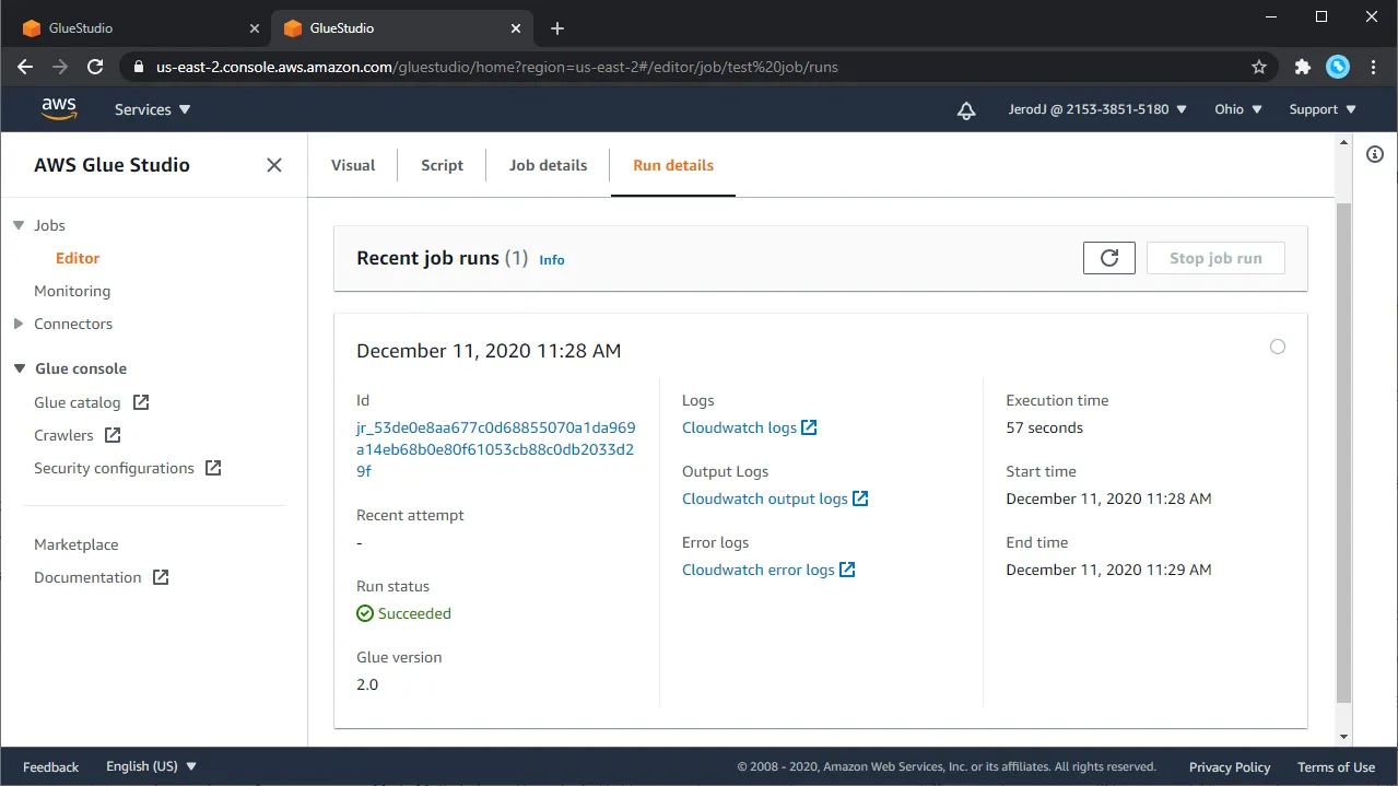AWS Glue Studio でSnowflake のデータ連携のETL 処理を作成 | ナレッジベース | CData Software Japan