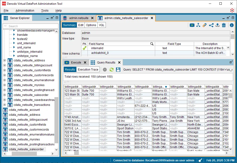 Denodo Platform でREST のデータソースを作成 | ナレッジベース | CData Software Japan