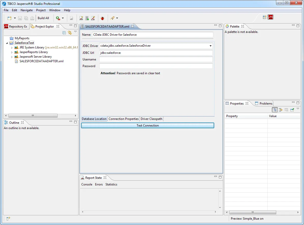 Jaspersoft Studio からCSV のデータに接続する方法 | ナレッジベース | CData Software Japan