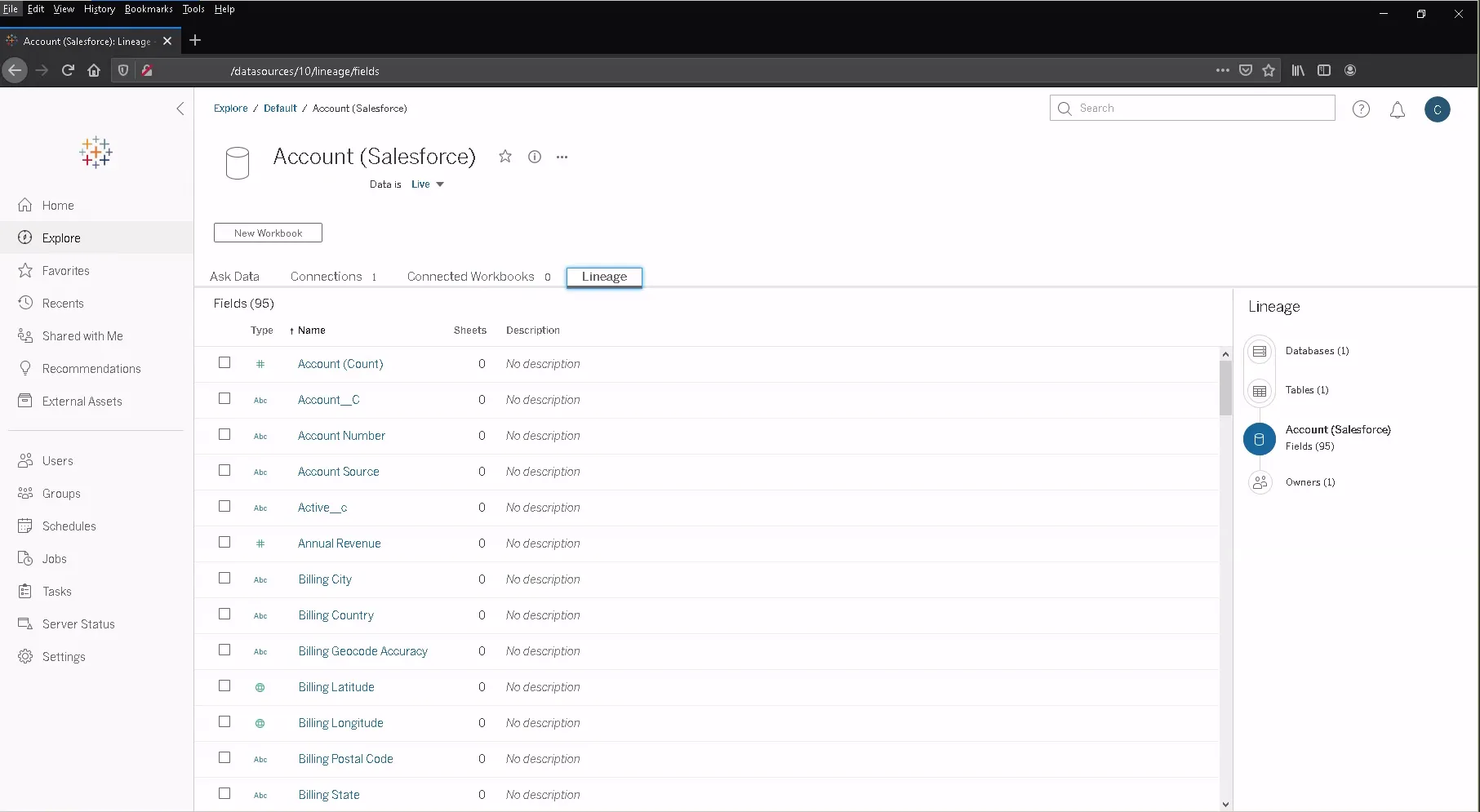 Tableau Server でOracle Eloqua Reportingに接続されたダッシュボードを公開 | ナレッジベース | CData Software Japan