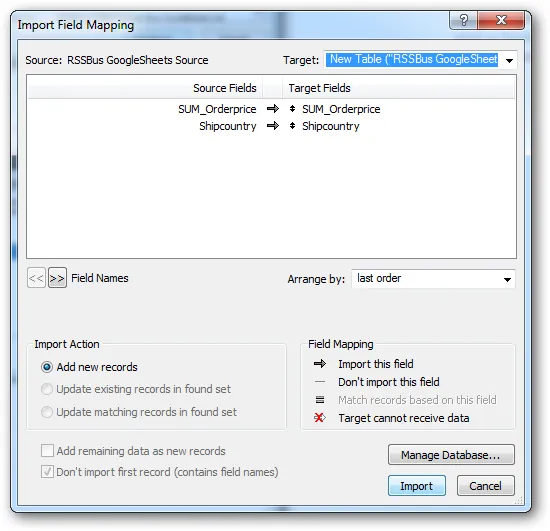 Excel のデータをFileMaker Pro にインポートする方法 | ナレッジベース | CData Software Japan