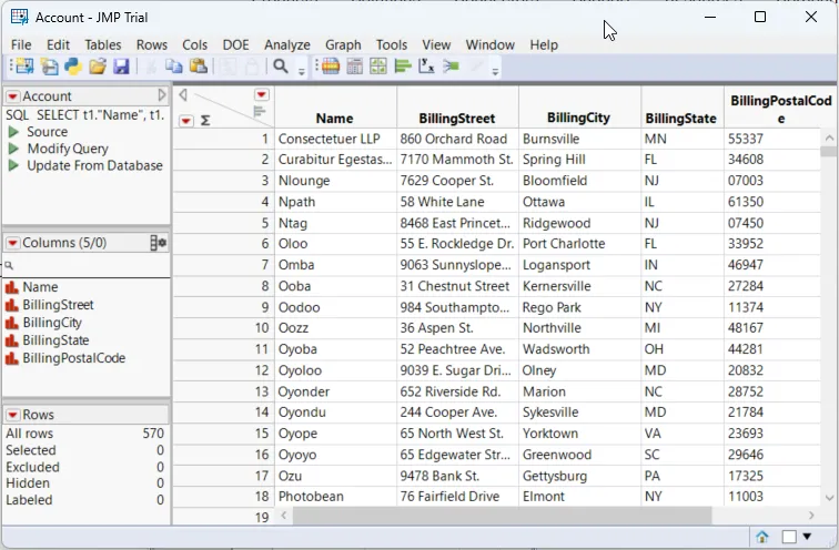 SAS JMP でのCData ODBC Driver for Klaviyo の使用 | ナレッジベース | CData Software ...