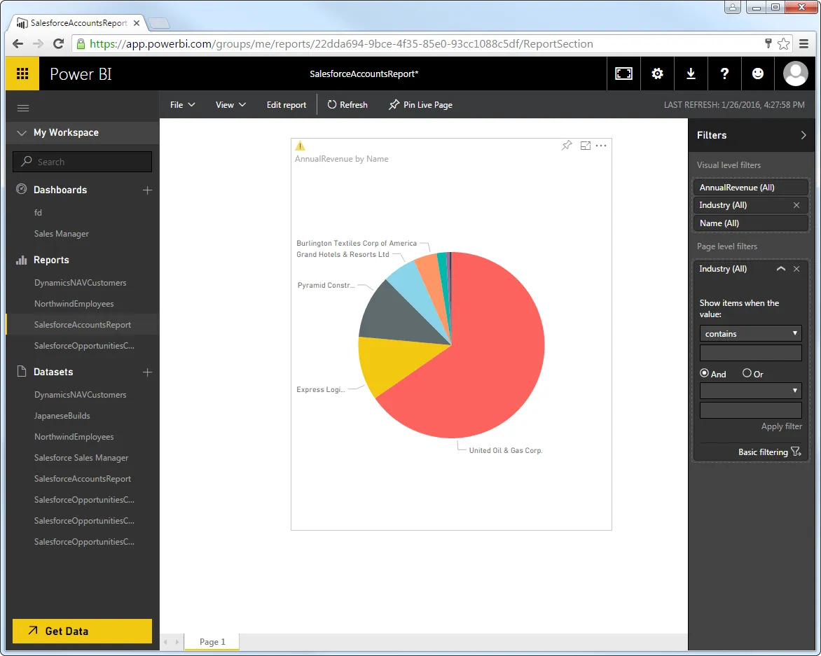 CSV のデータをリアルタイムでPowerBI.com にパブリッシュ（発行） | ナレッジベース | CData Software Japan
