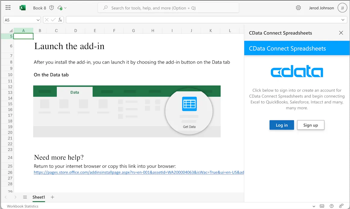 Access Live Jira Service Management データ in Excel for the Web (Excel 365/Online) through Connect ...