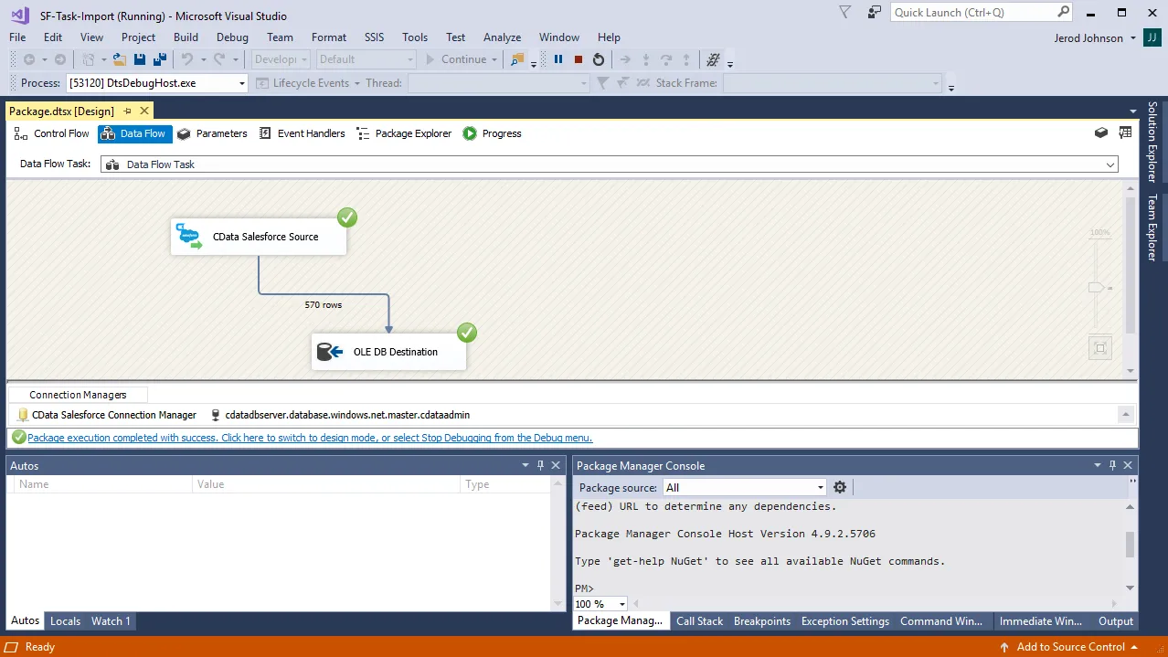 SSIS を使ってCSV のデータをSQL Server にインポート | ナレッジベース | CData Software Japan