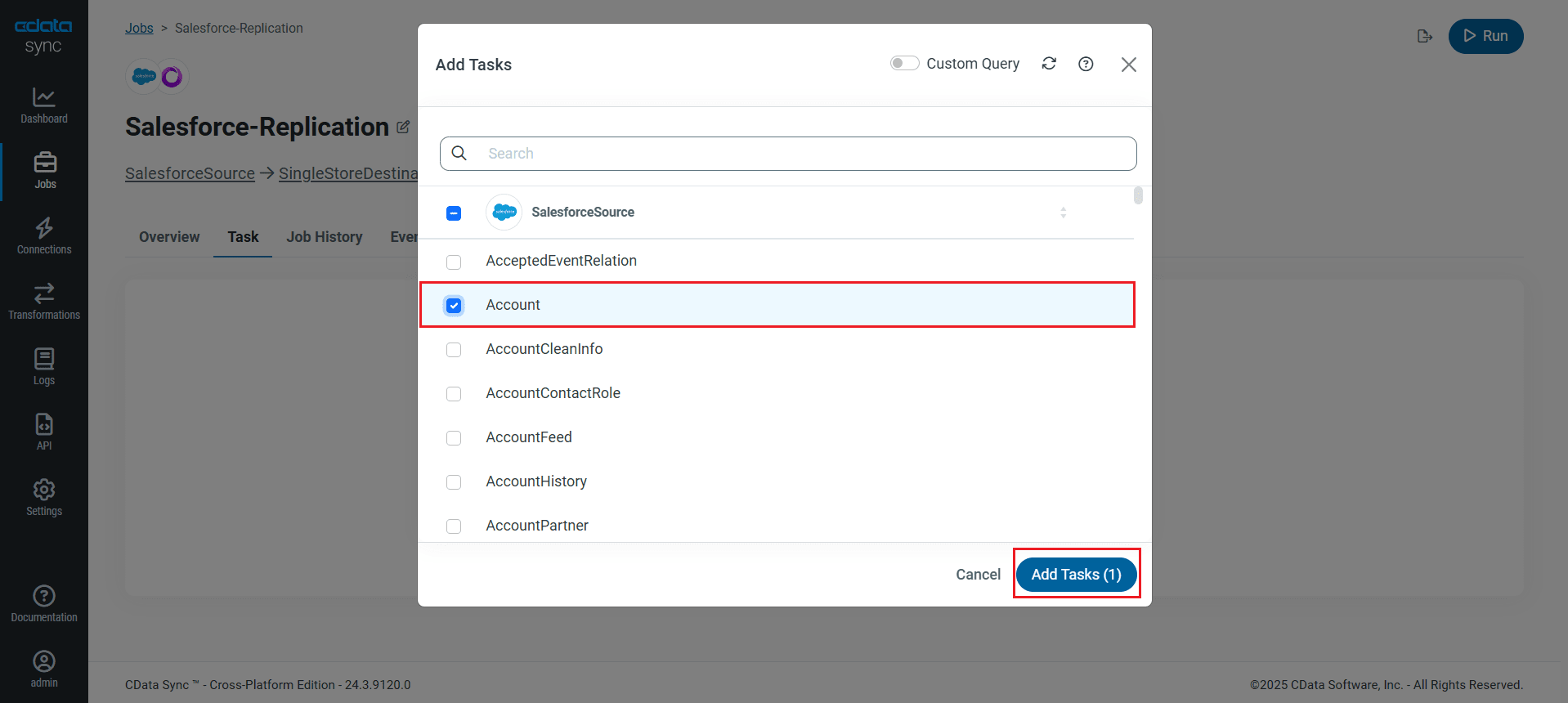 Automated Continuous Avalara AvaTax Replication to SingleStore | ナレッジベース | CData Software Japan