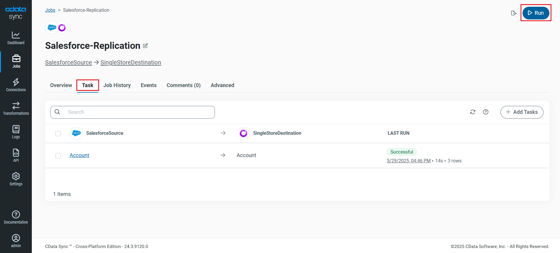 Automated Continuous Smartsheet Replication to SingleStore | ナレッジベース | CData Software Japan